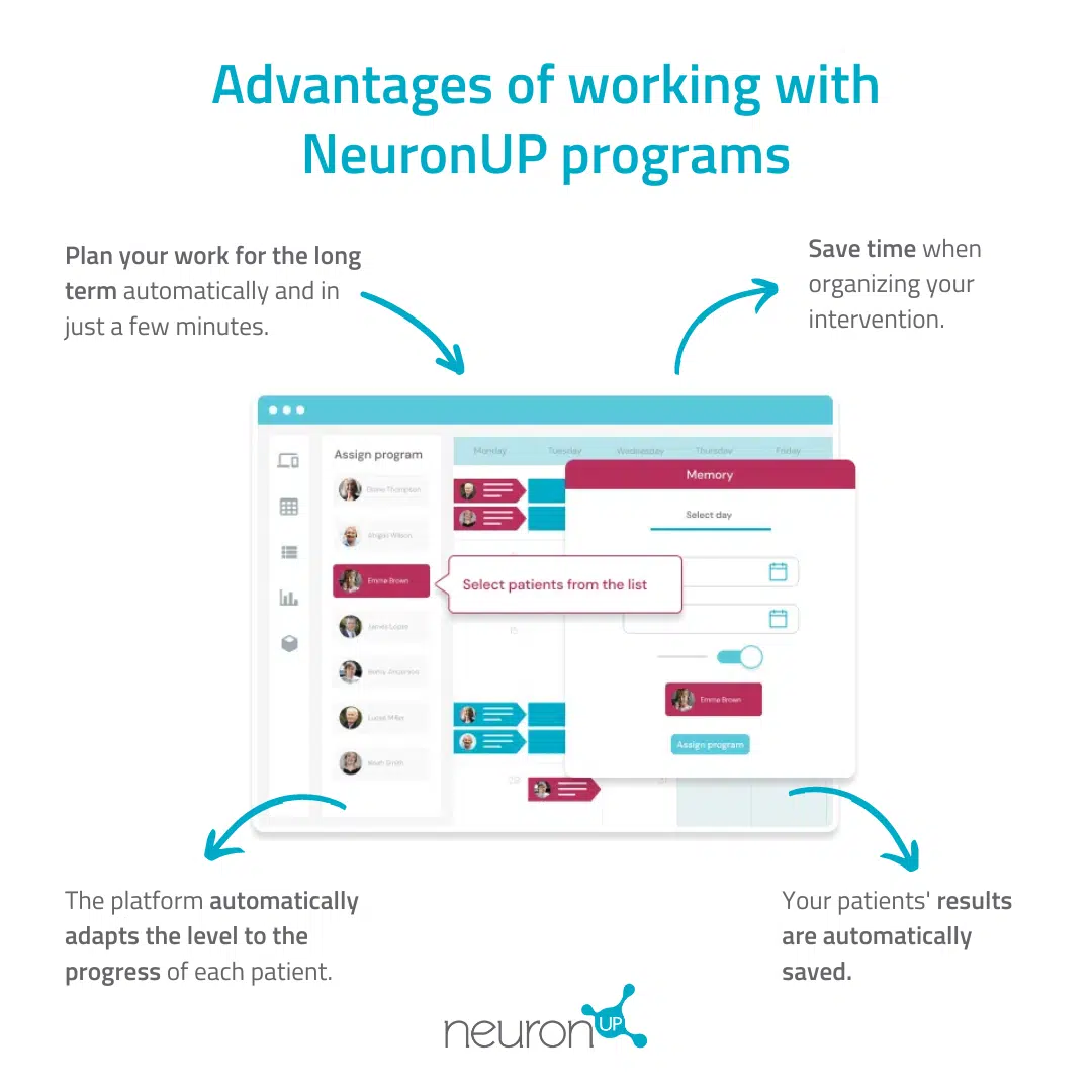 Plan your work months in advance with NeuronUP programs